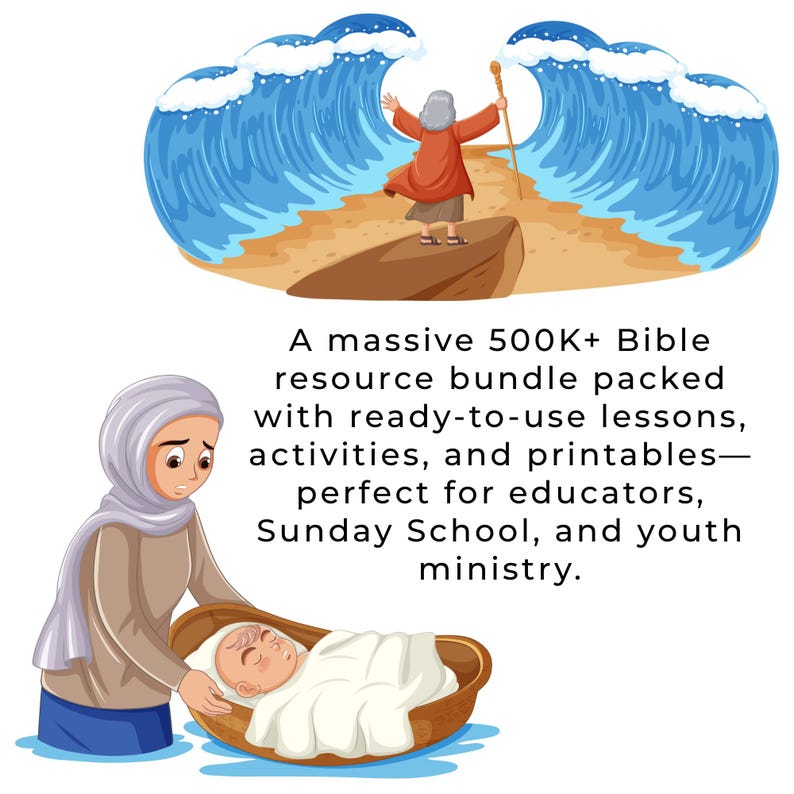 500K+ Bible Resources Mega Bundle | Sunday School Lessons, Christian ...