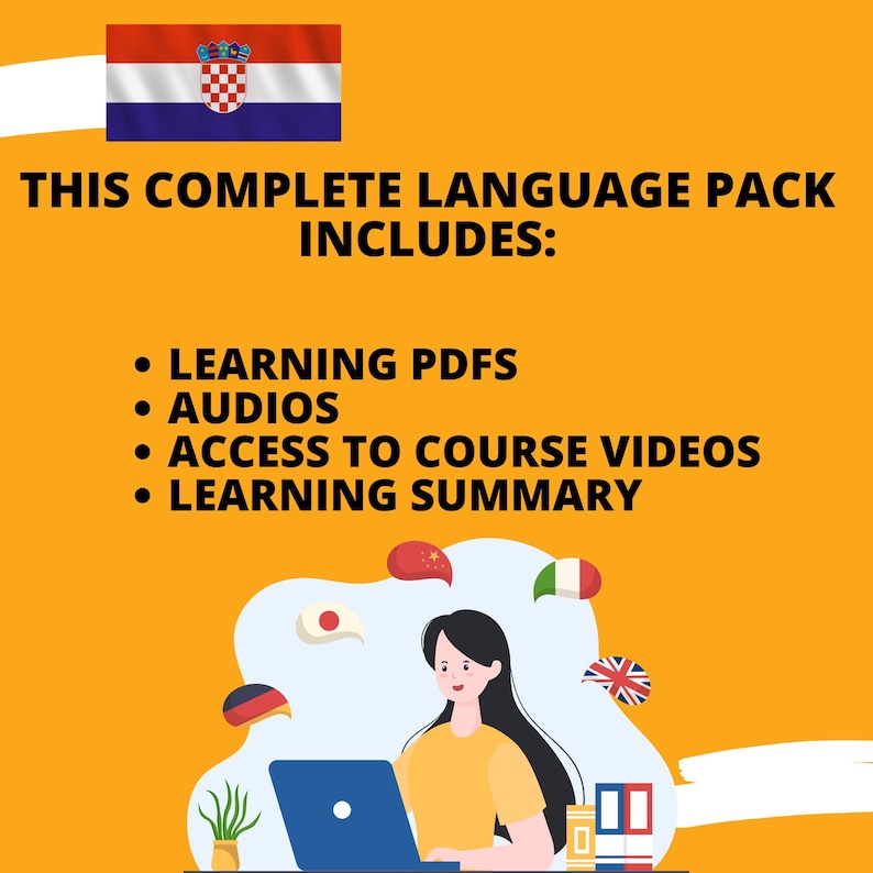 Serbian, Croatian, and Bosnian Language Learning Pack Complete Package ...