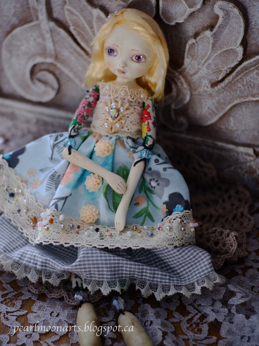 Dolls & Miniatures Art & Collectibles Ooak Art Doll ROSIE vintage ...