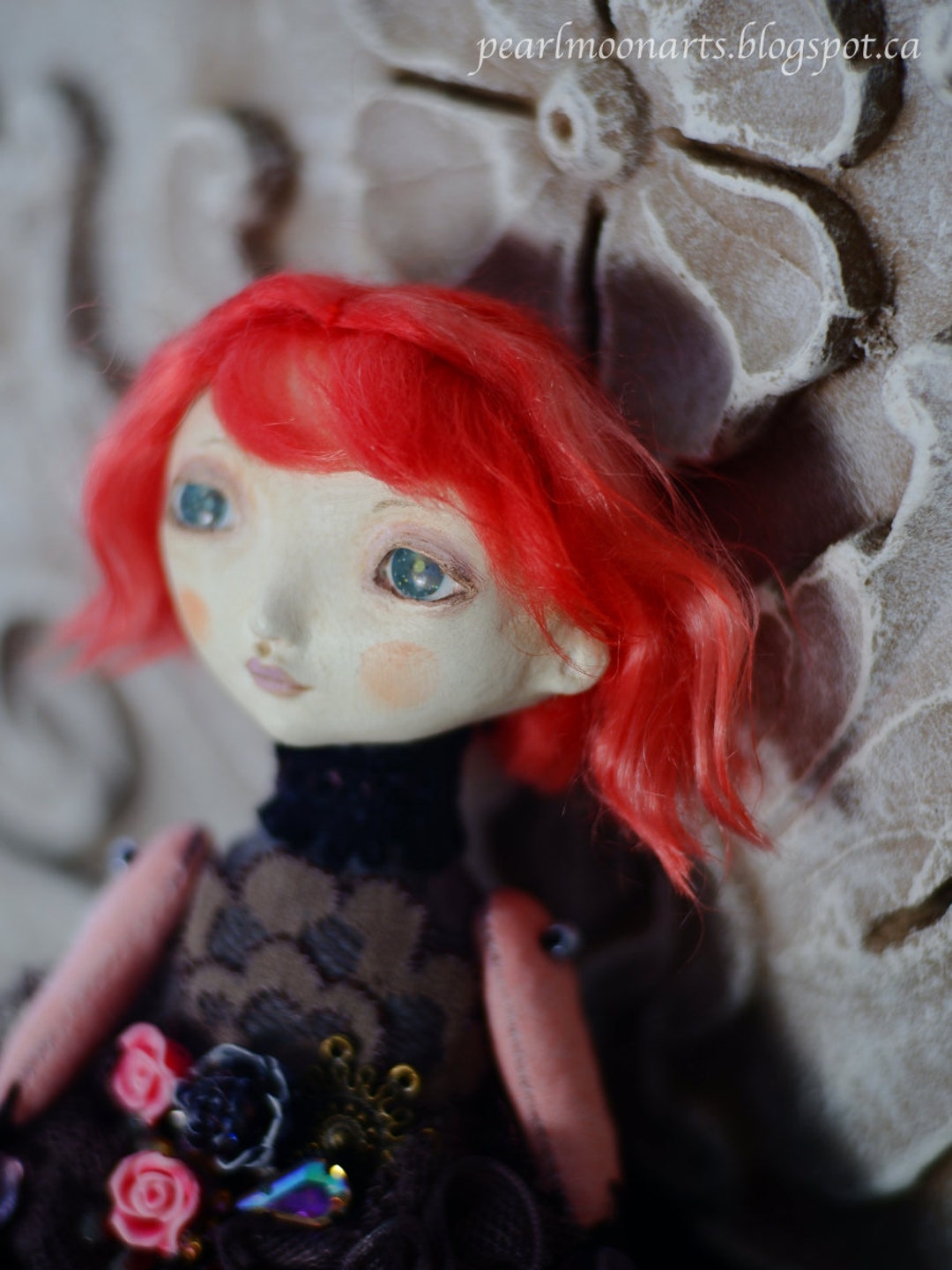 Handmade Original Art Doll Rosie Vintage With Handmade Eyes Etsy
