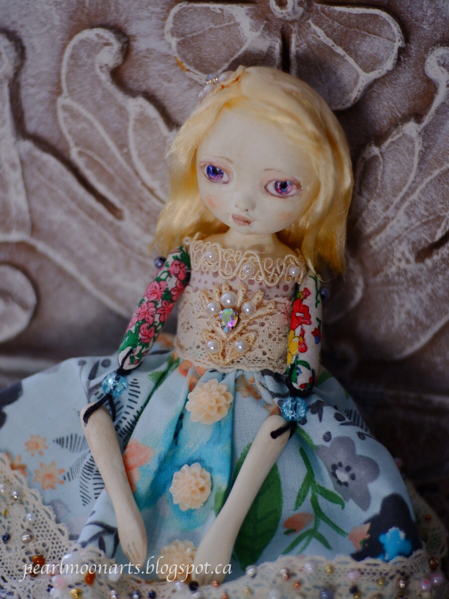 Dolls & Miniatures Art & Collectibles Ooak Art Doll ROSIE vintage ...