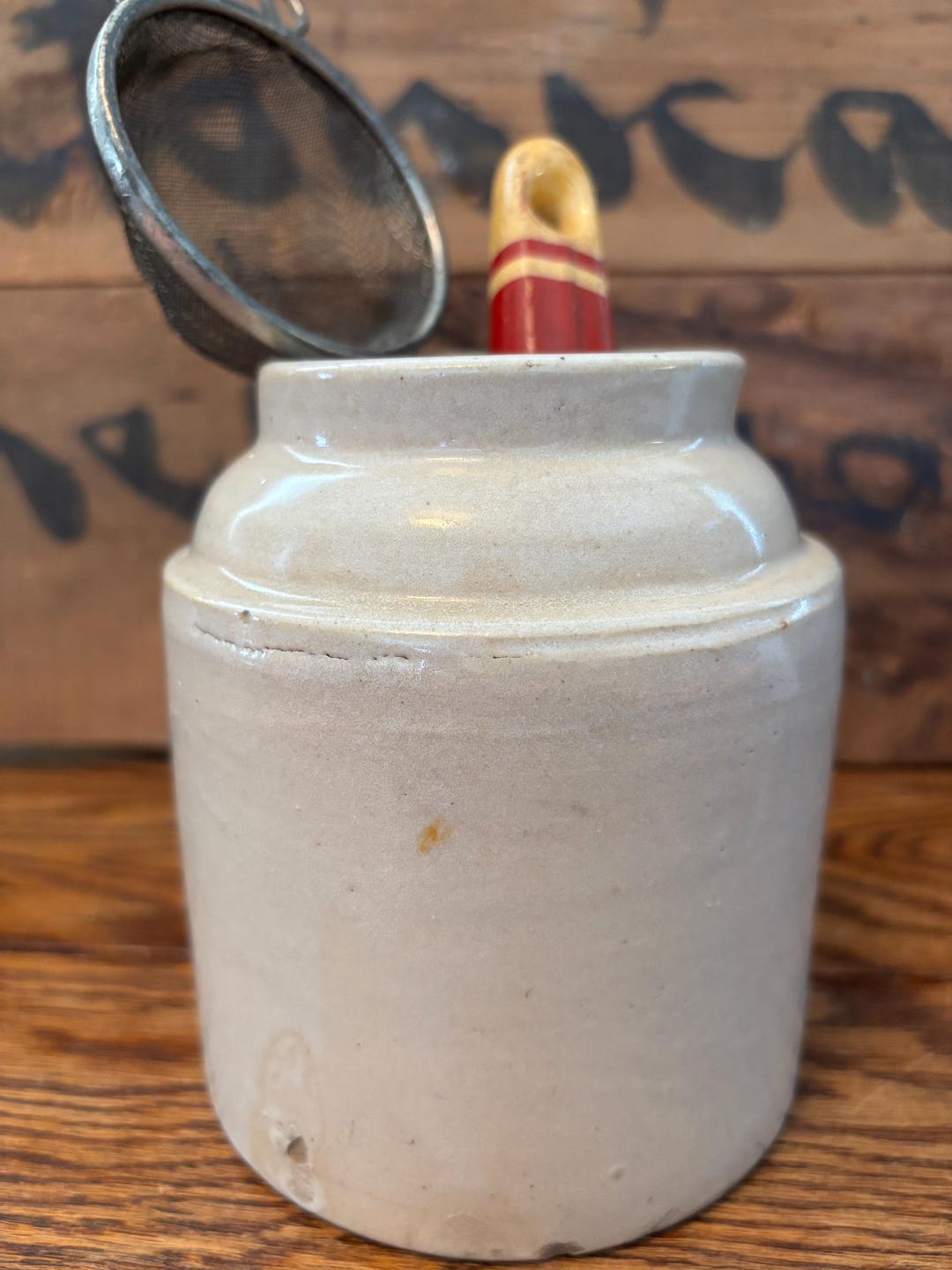 5” Tall Kitchen Crock - Etsy