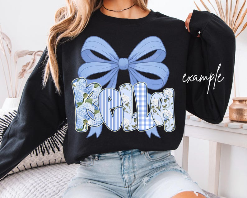 Preppy Retro Floral Alphabet PNG Bundle: 4 Cute Grand Millennial ...