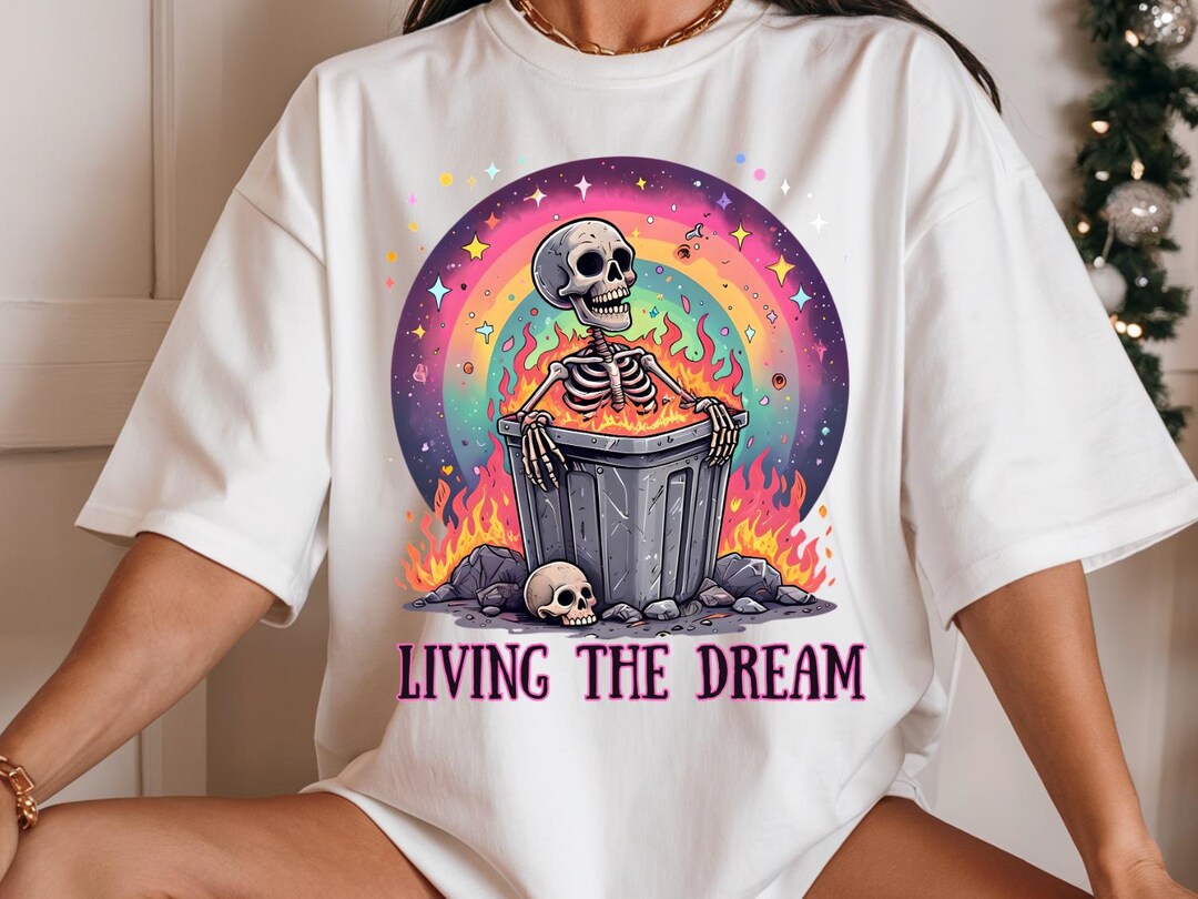 Dumpster Fire Skeleton Clipart: Sarcastic Funny Quote Design (SVG PNG ...