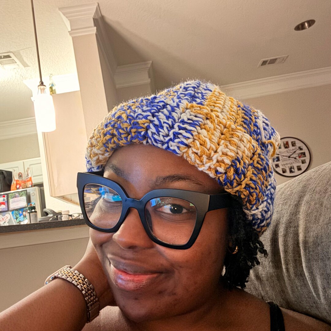 Crochet Scrap Yarn Beanie | One of a Kind Crochet Hat | Color Palette ...