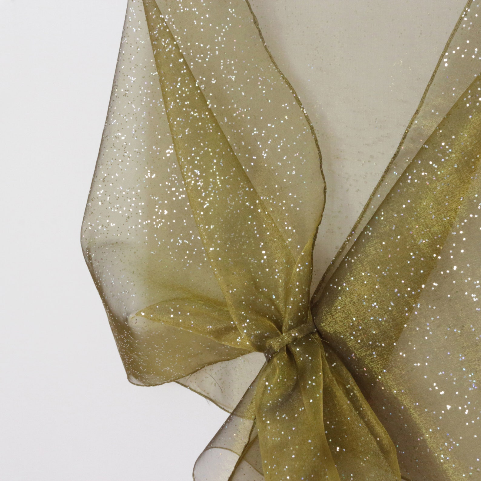 Oil Green Organza Hands Free Evening Shawl Pull Through Wrap - Etsy