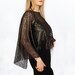 Metallic Gold Black Lace Evening Tunic Shrug Plus Size Mother - Etsy
