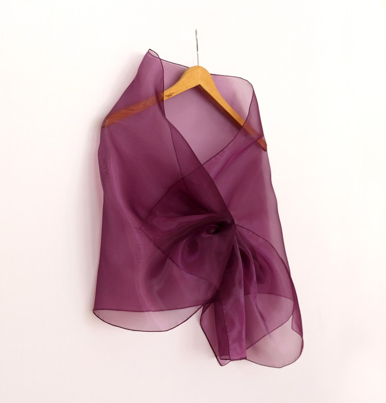 Plum Purple Plus Size Organza Shawl Shoulder Wrap Evening - Etsy