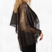 Metallic Gold Black Lace Evening Tunic Shrug Plus Size Mother - Etsy