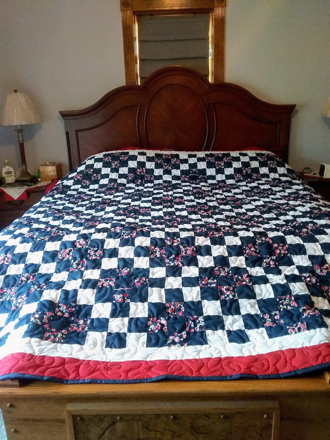 Handmade King Size Quilt With Denim - Etsy