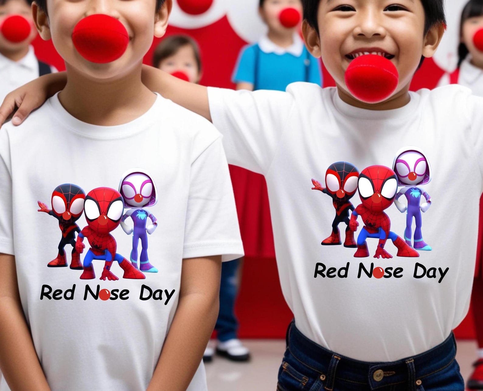 Red Nose Day, Red Nose Day Tshirt, Comic Relief Shirt, Children in Need ...
