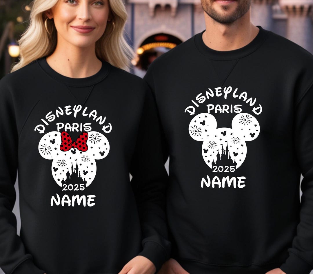 Personalized Disneyland Paris Sweatshirt 2025, Disneyland Jumper ...