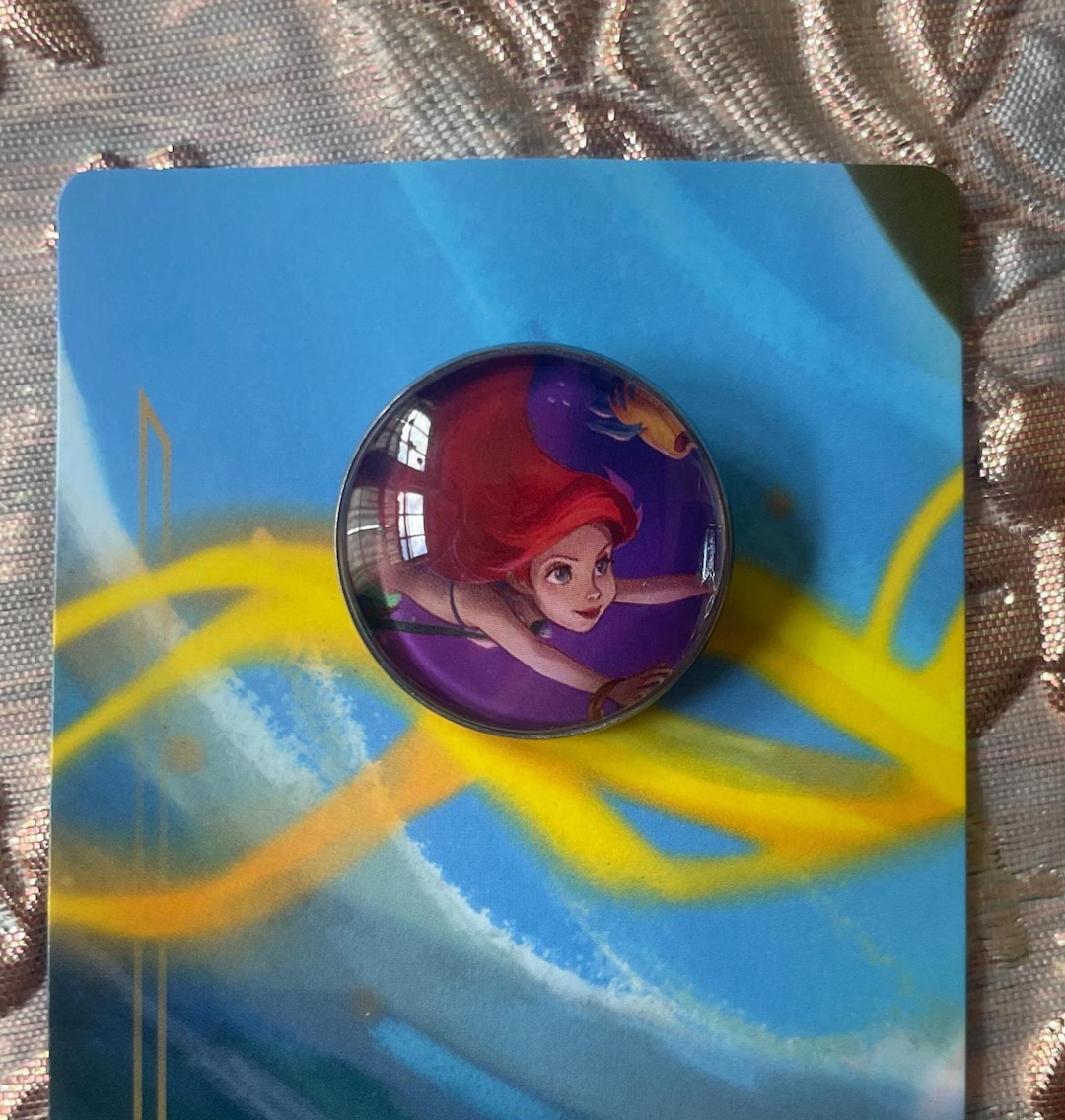Ariel, "adventurous Collector" Button - the Little Mermaid, Disney ...