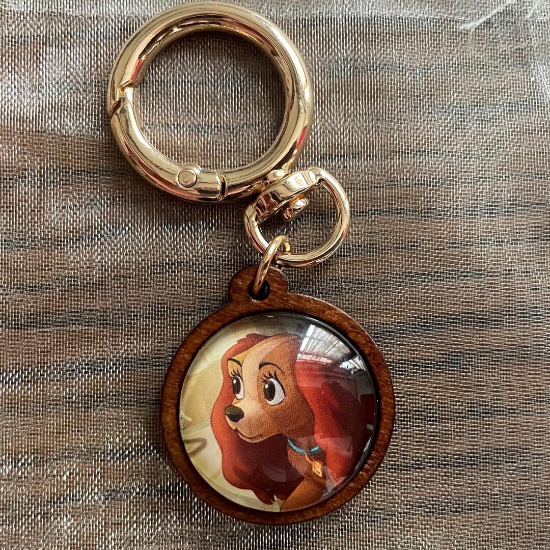Lady, Disney Lorcana Keychain - Lady and the Tramp - Etsy