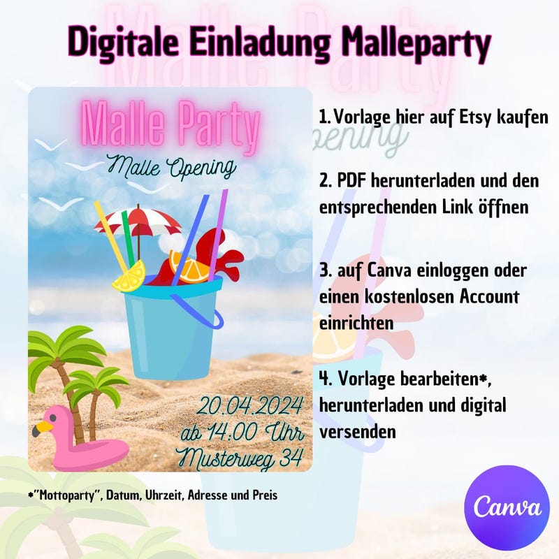 Mallorca Invitation - Etsy