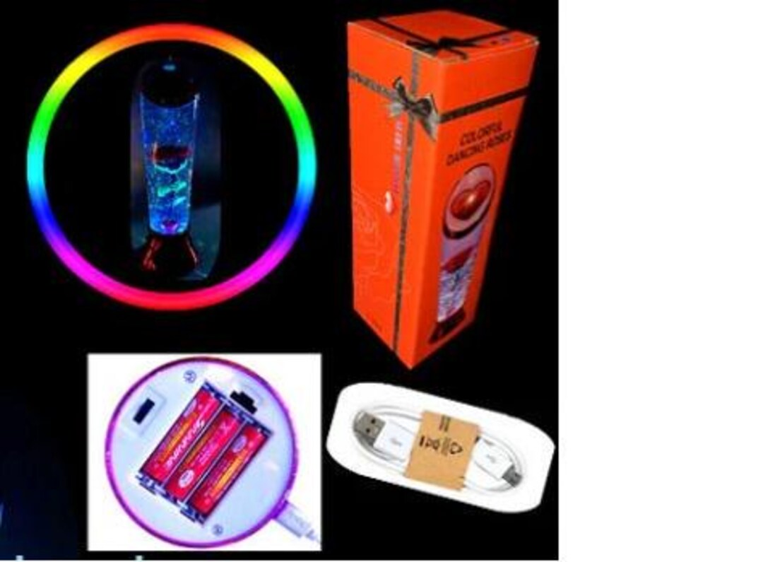 Color Changing Rose Floating Tornado Lamps, Novelty Nature Decor Gift ...