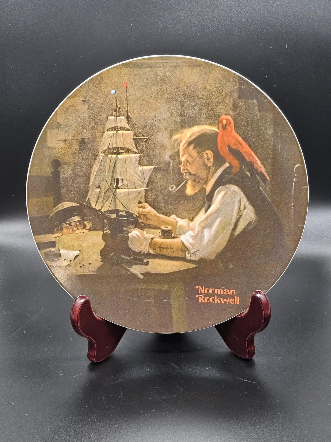 Norman Rockwell Collectible Plate "the Ship Builder" - Etsy