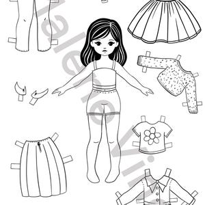 PRINTABLE Kids Dress up Dolls - Normal and Christmas Edition - Print ...