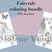 Fairytale Princess Coloringbook Pages Bundle - Etsy