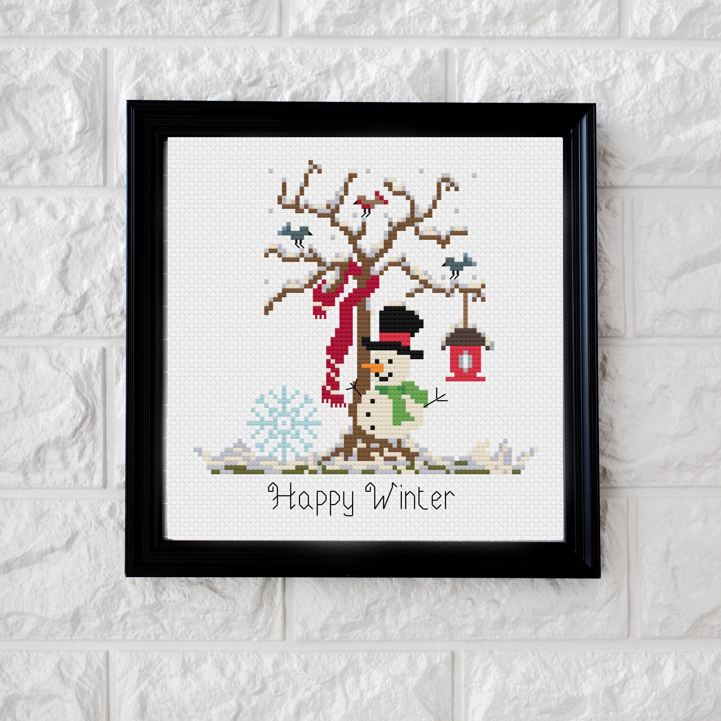 Winter - PDF Cross Stitch Pattern - Etsy