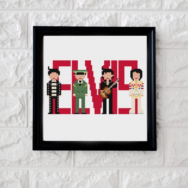 Elvis Cross Stitch - Etsy
