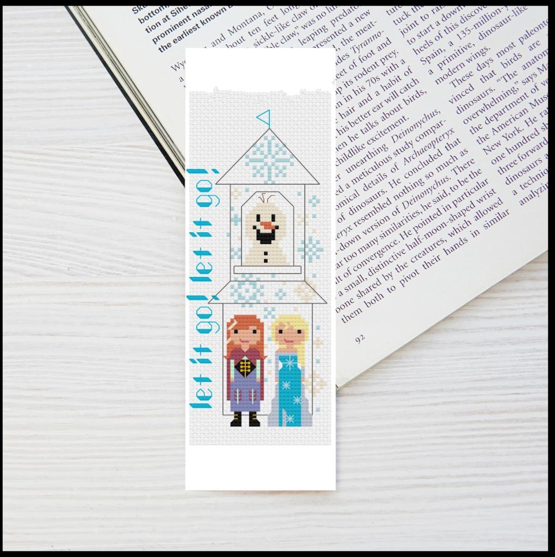 Frozen Bookmark - PDF Cross Stitch Pattern - Etsy