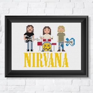 Nirvana - PDF Cross Stitch Pattern - Etsy