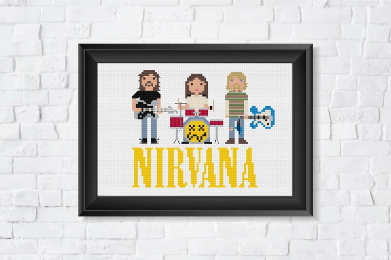 Nirvana - PDF Cross Stitch Pattern - Etsy