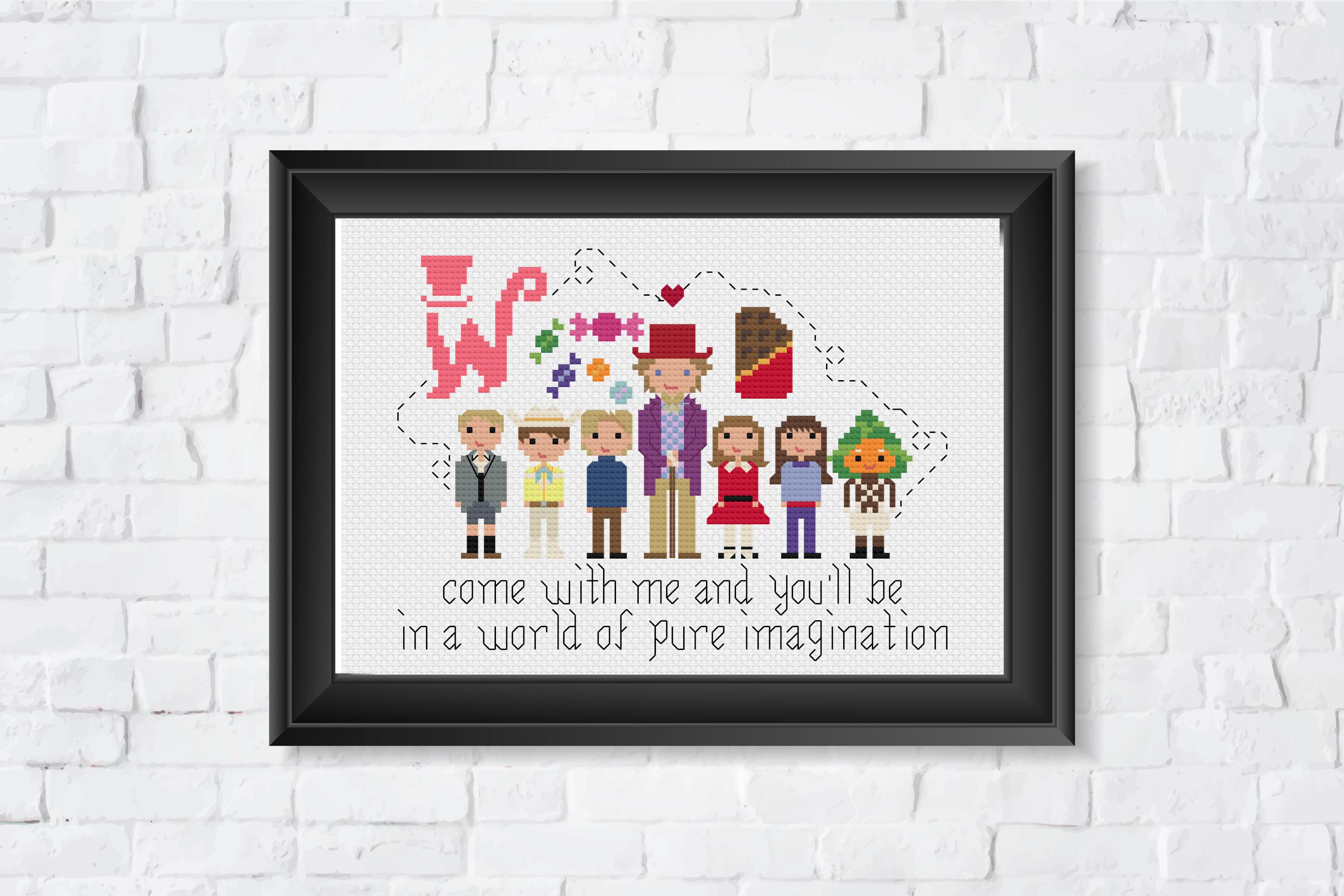 Willy Wonka and the Chocolate Factory - PDF Cross Stitch Pattern - Etsy