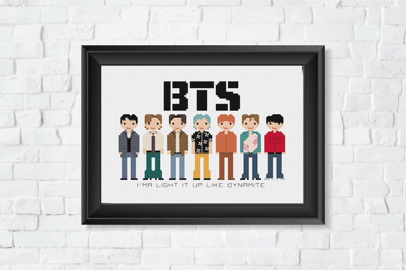 BTS - Dynamite - PDF Cross Stitch Pattern - Etsy