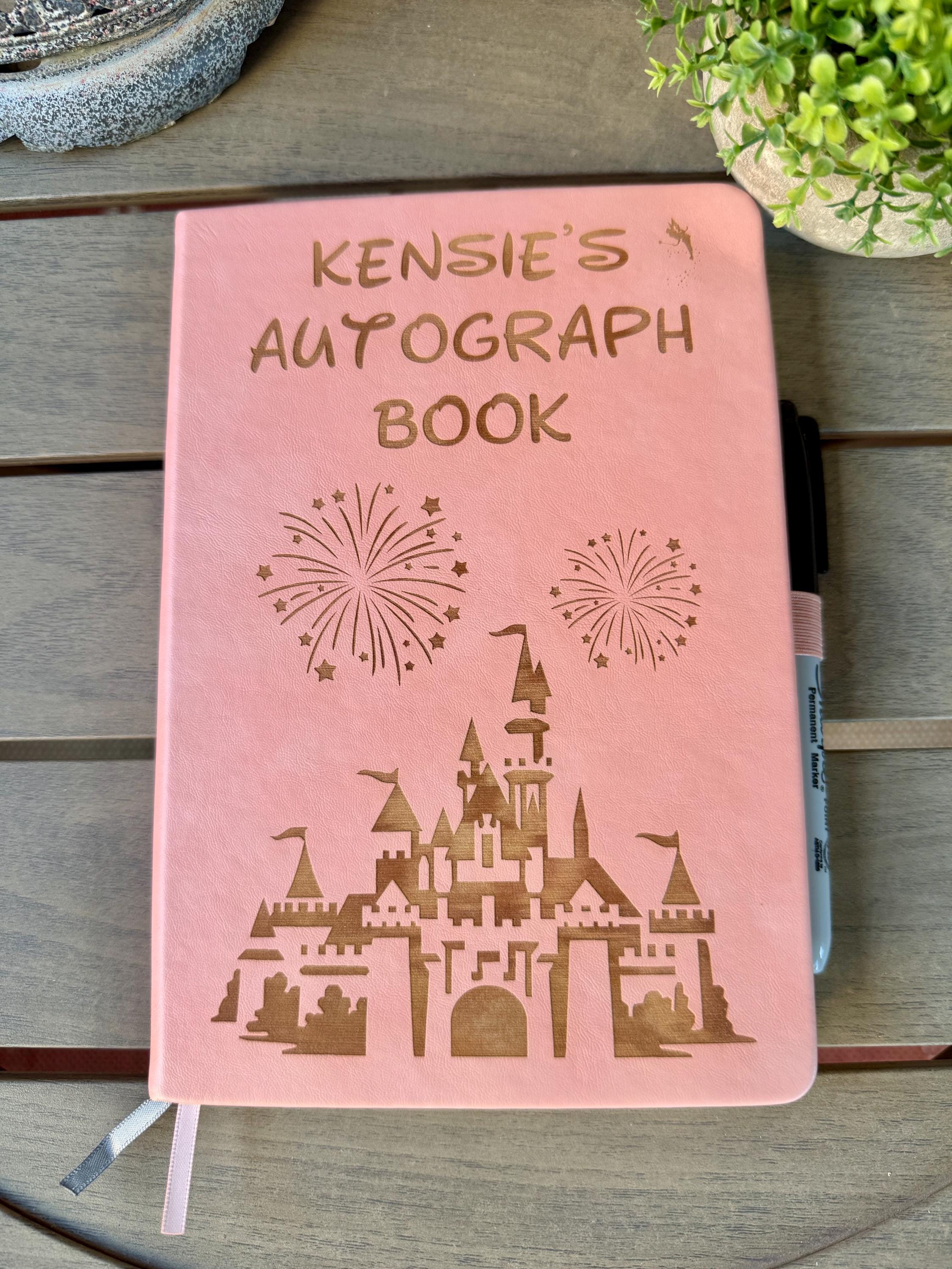 Personalized Disney Autograph Book, Custom Character Signature Book ...