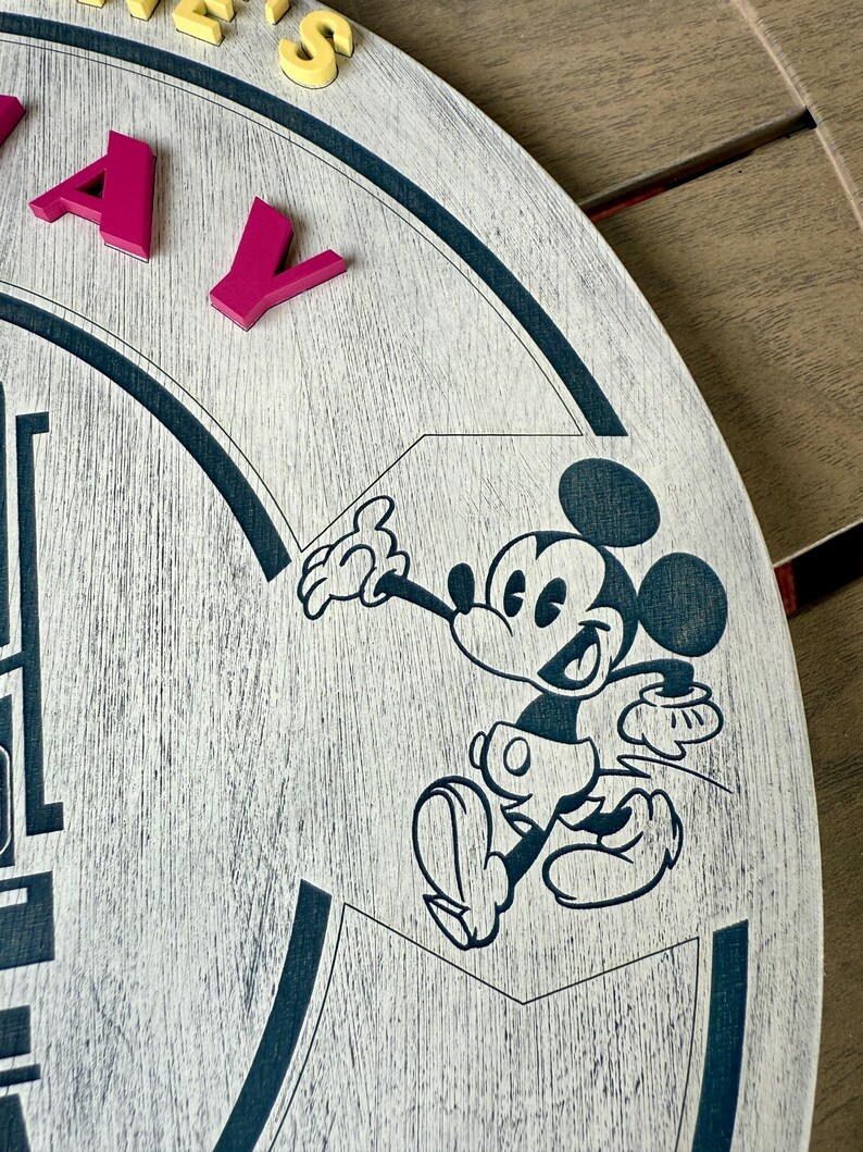 Mickey and Minnie’s Runaway Railway Inspired Ride Sign, Disney Ride ...