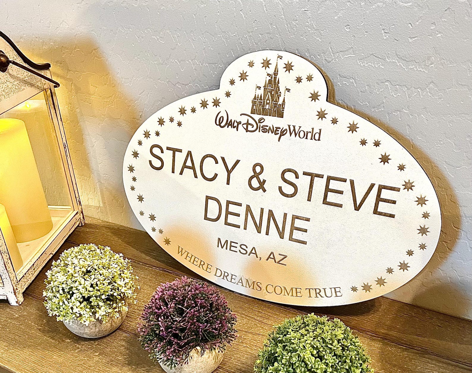 Large Personalized Family Name Tag Signs, Disney Inspired Home Decor ...