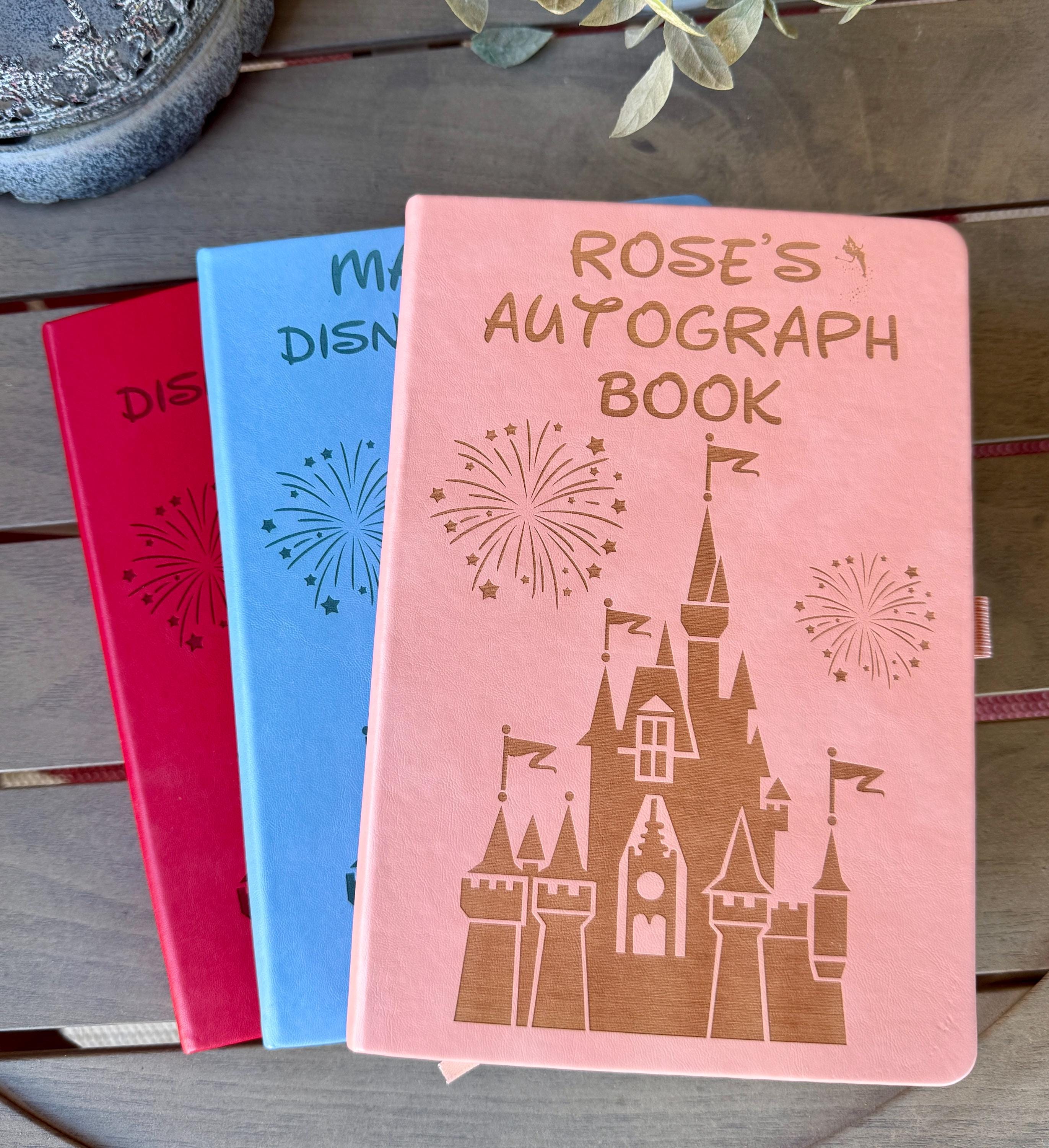 Personalized Disney Autograph Book, Custom Character Signature Book ...