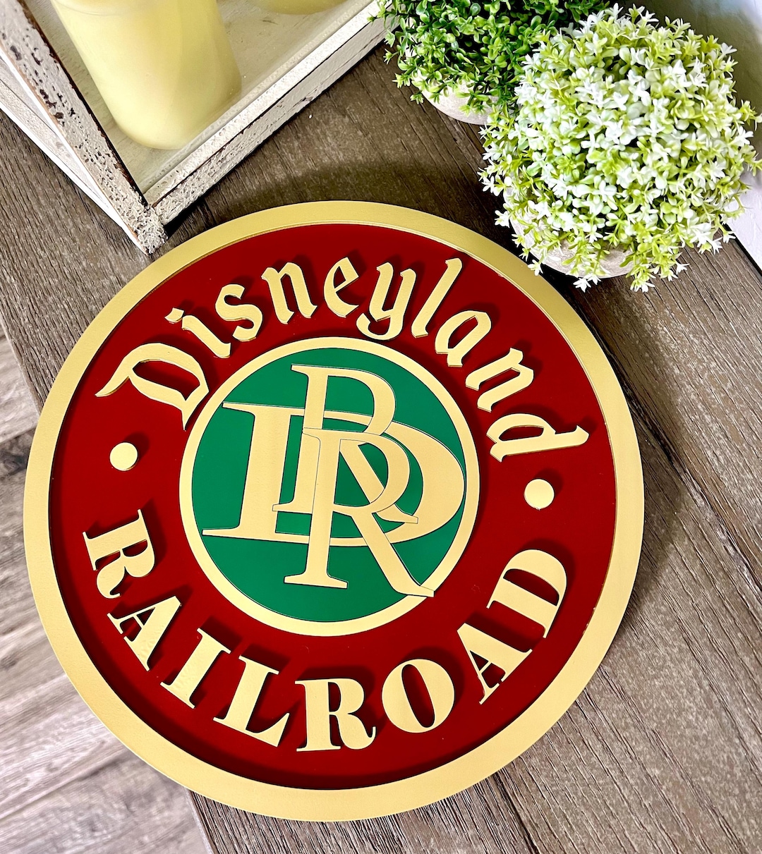 Disneyland Railroad Ride Sign, Train Signs, Park Ride Decor, Disney ...