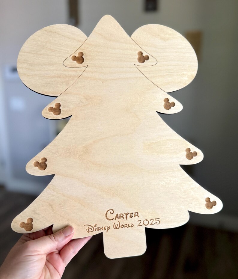 Disney Christmas Autograph Board, Personalized Family Keepsake, Disney ...