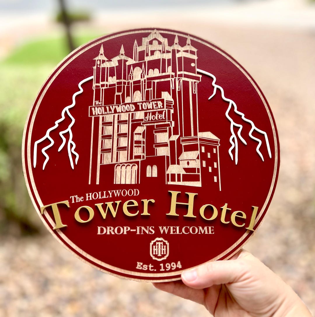 Tower of Terror Inspired Ride Sign, Park Ride Decor, Disney Lover Gift ...