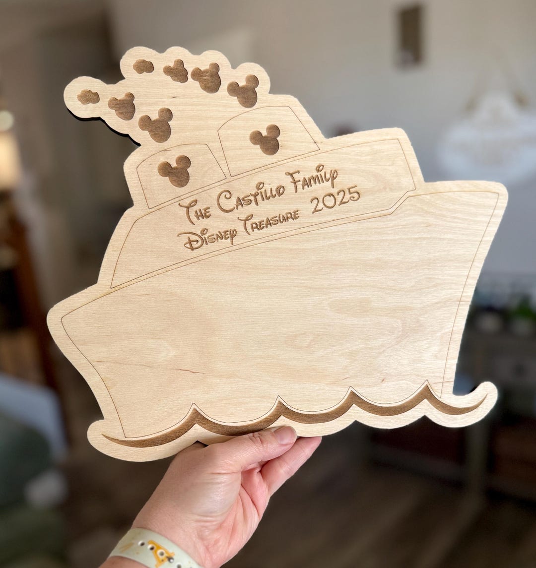 Cruise Autograph Board, Wood Signature Board, Disney Cruise Souvenir ...