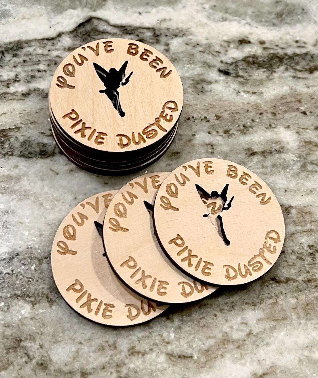 Pixie Dust Tokens, Park Gifts, Wood Coin, Thank You Gift - Etsy