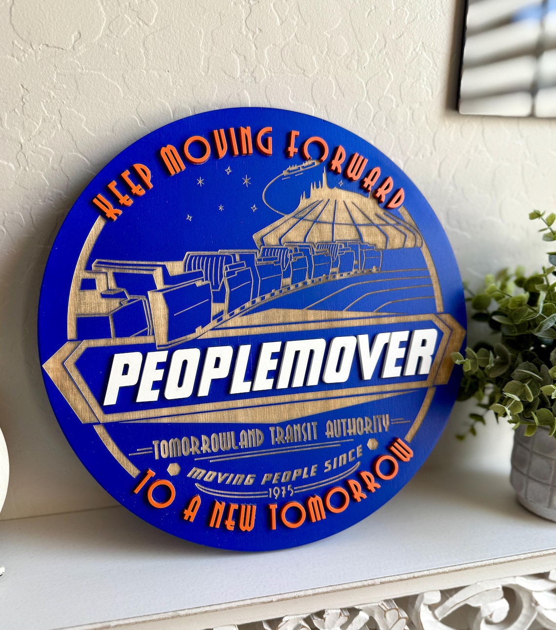 Peoplemover Inspired Ride Sign, Park Rides Decor, Tomorrowland Transit ...