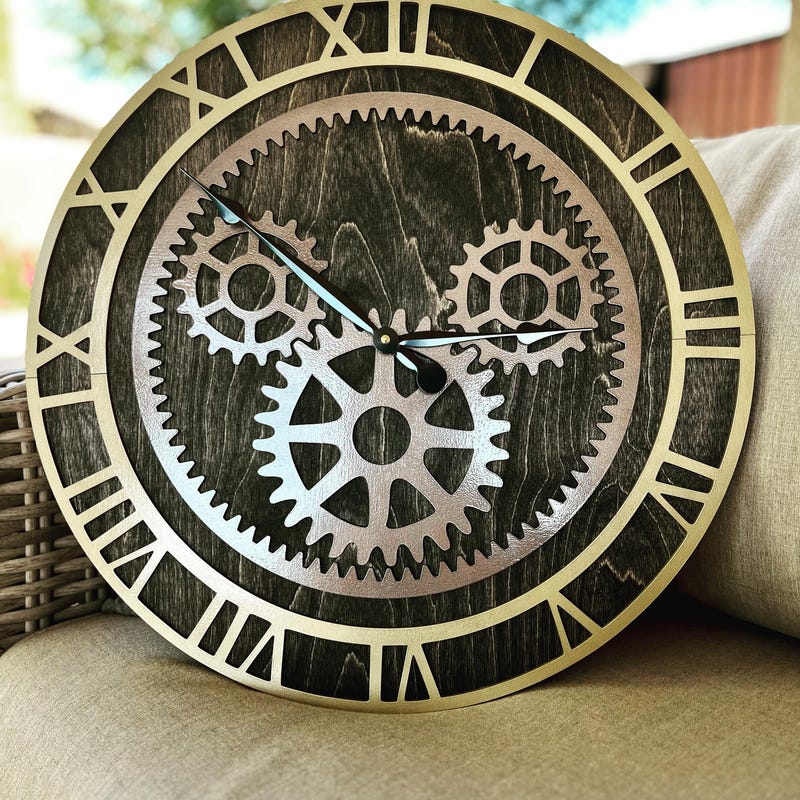 Steampunk Wall Clock - Etsy