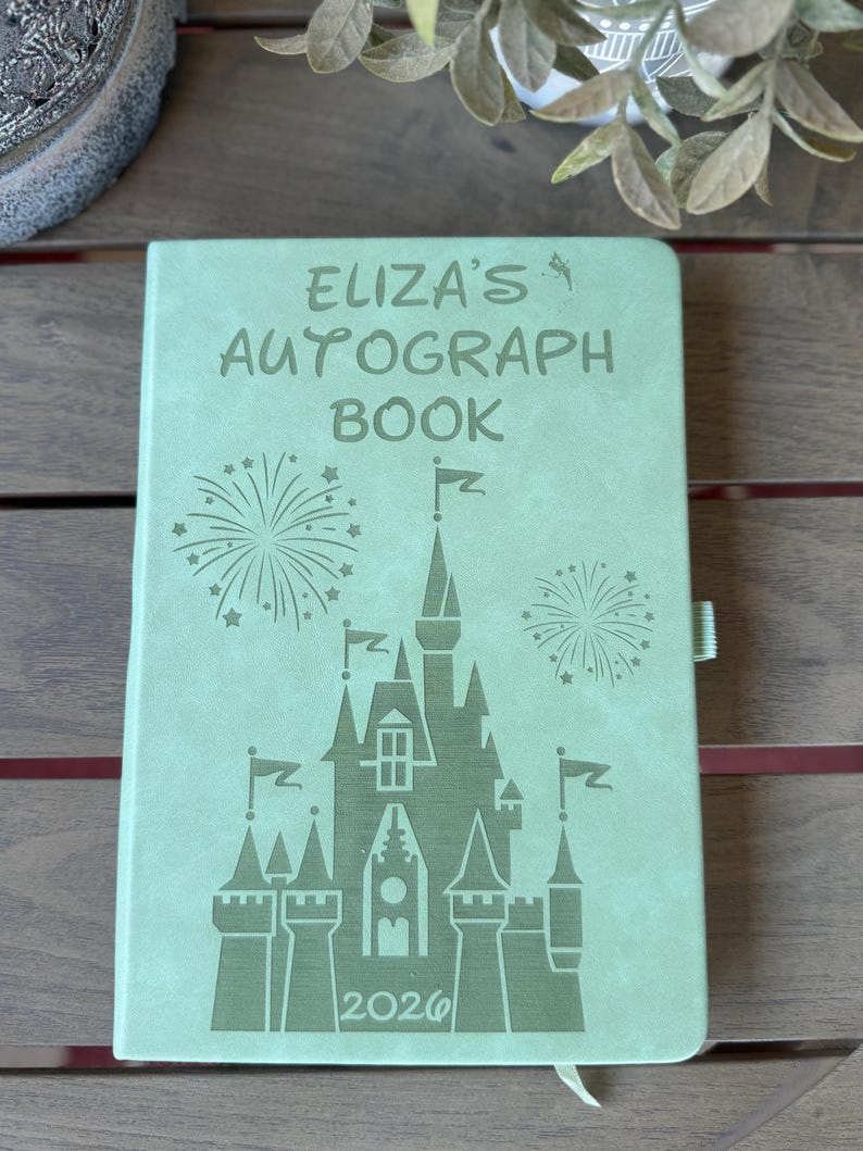 Personalized Disney Autograph Book, Custom Character Signature Book ...