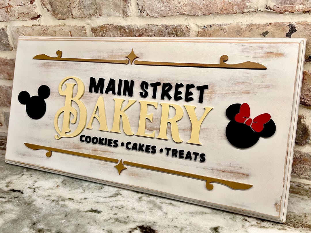 Main Street Bakery Sign/main Street Usa/farmhouse and Rustic Decor ...