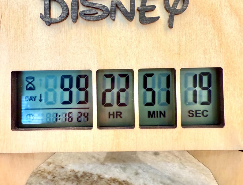 Days Till Disney Countdown Sign, Castle Digital Countdown, Disney ...