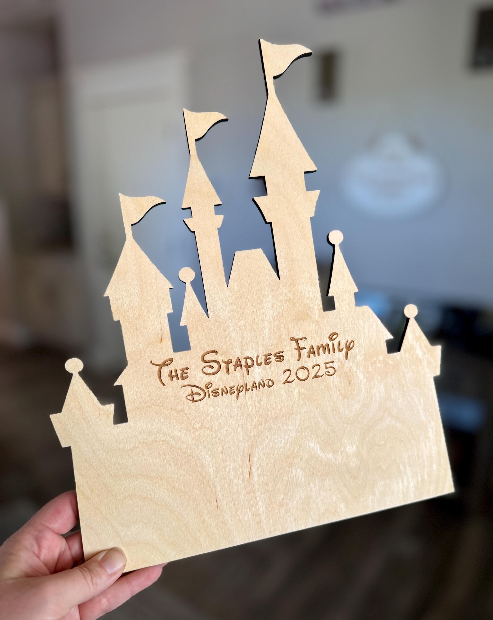 Wood Mouse Head Character Autograph Board, Personalized Park Souvenir ...