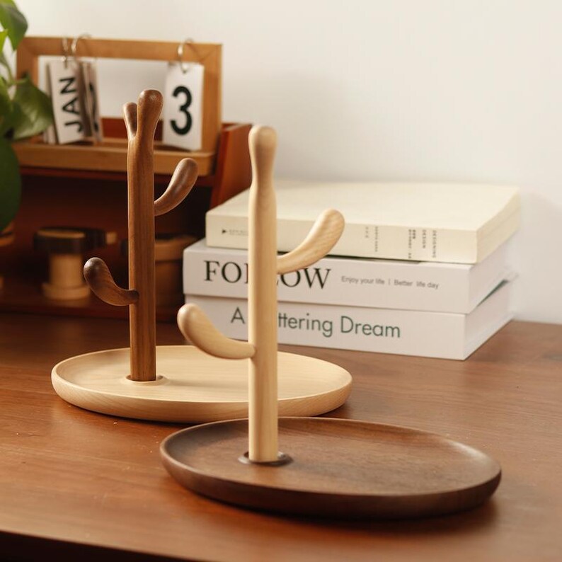 Handmade Bud Key Tray - Solid Walnut & Maple Entryway Organizer | Wood ...