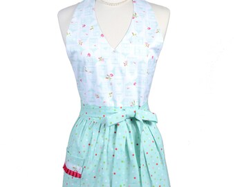 Mint green apron | Etsy