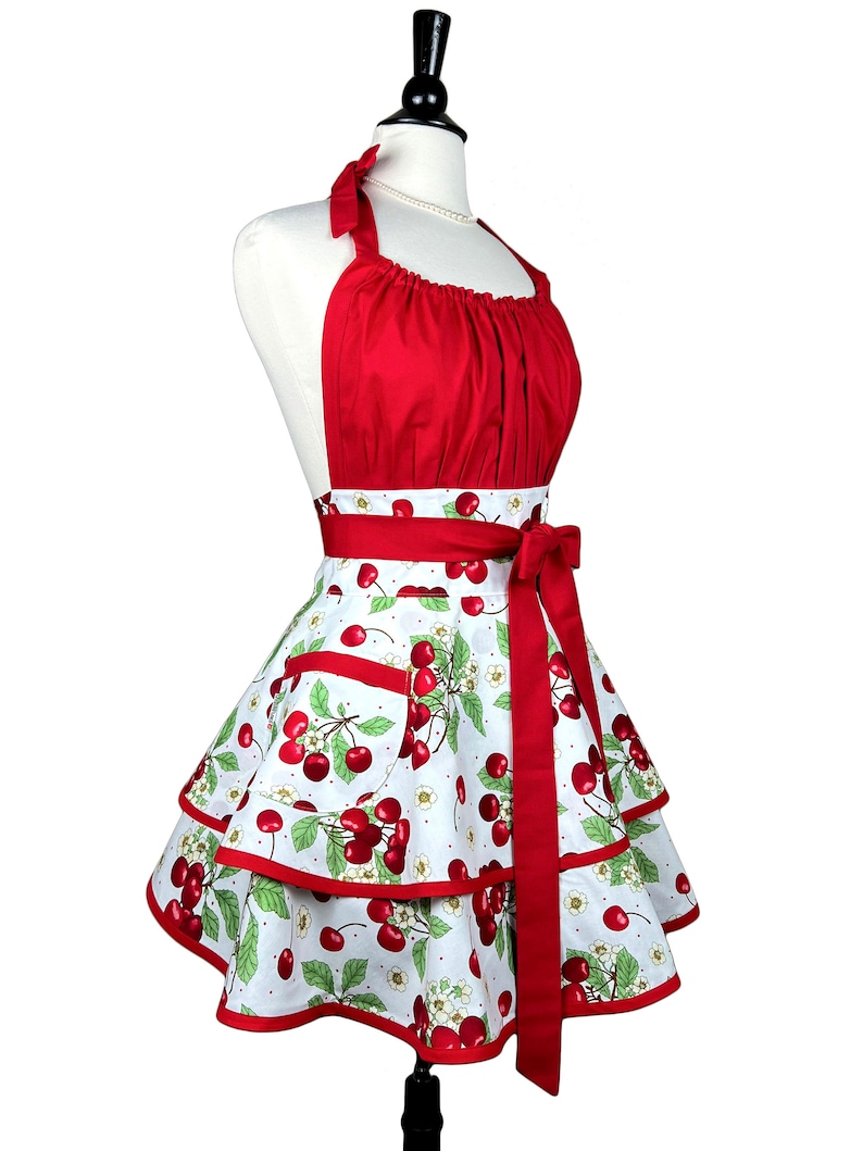 Womens Cherry Apron Custom Personalized Sexy Apron for - Etsy