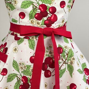 Womens Cherry Apron - Personalized Gift for Wife, Girlfriend - Retro ...