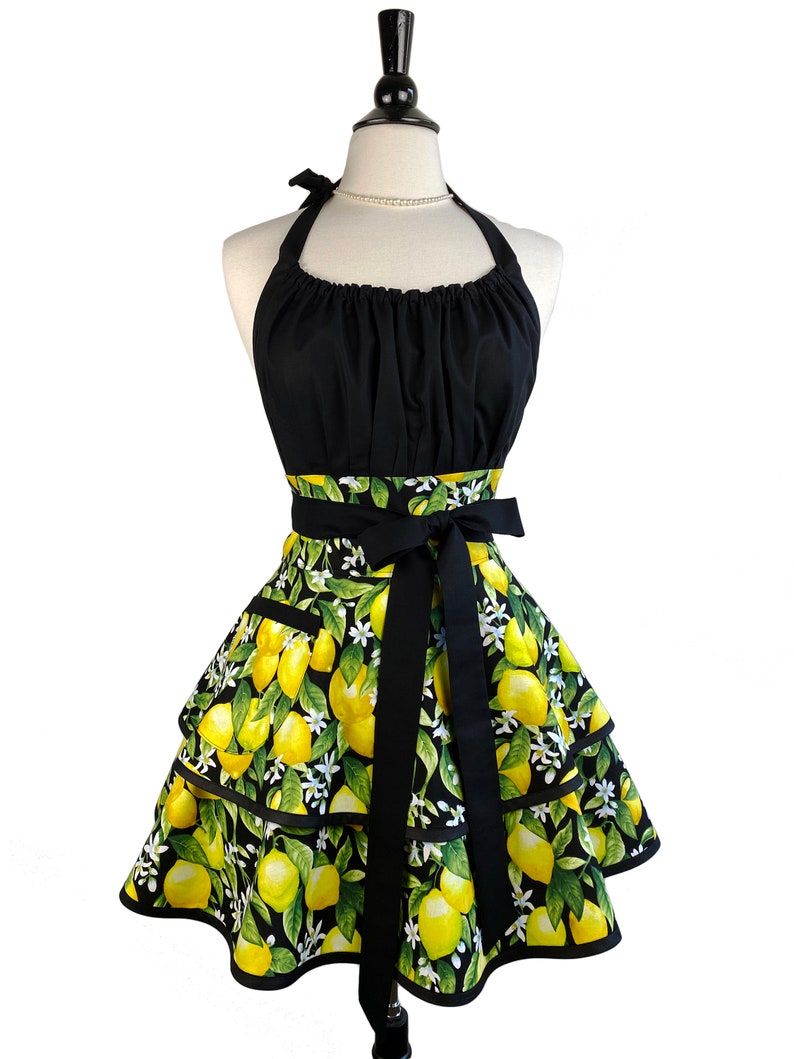 Womens Sexy Apron With Lemons Cute Personalized T For Etsy
